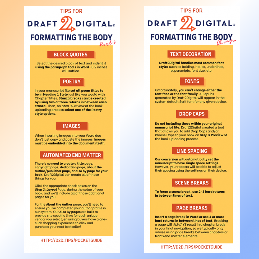 The Pocket Guide to eBook Layout - Draft2Digital | Blog